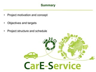 CarE-Service Project: Introduction general overview and objectives ...