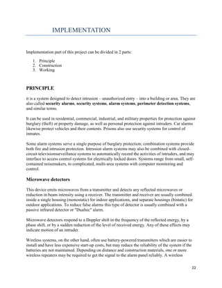 Project intrusion alert | PDF