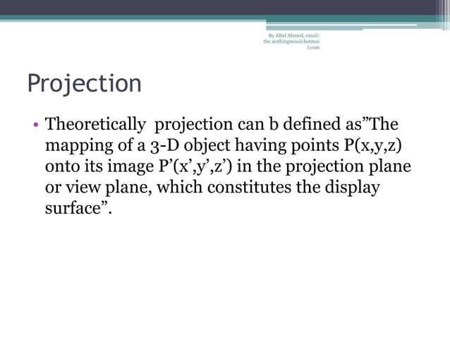 Projection | PPTX