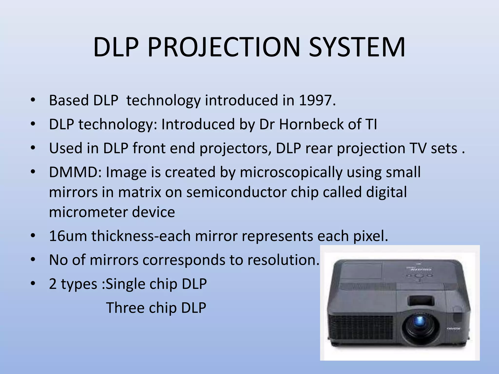 DLP Projection systems | PPTX