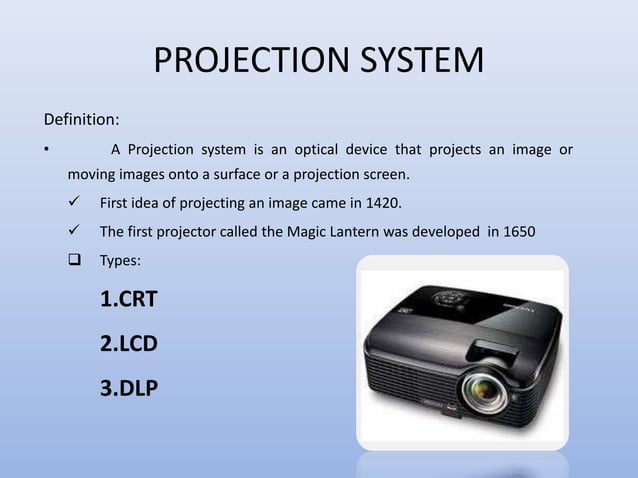 DLP Projection systems | PPT