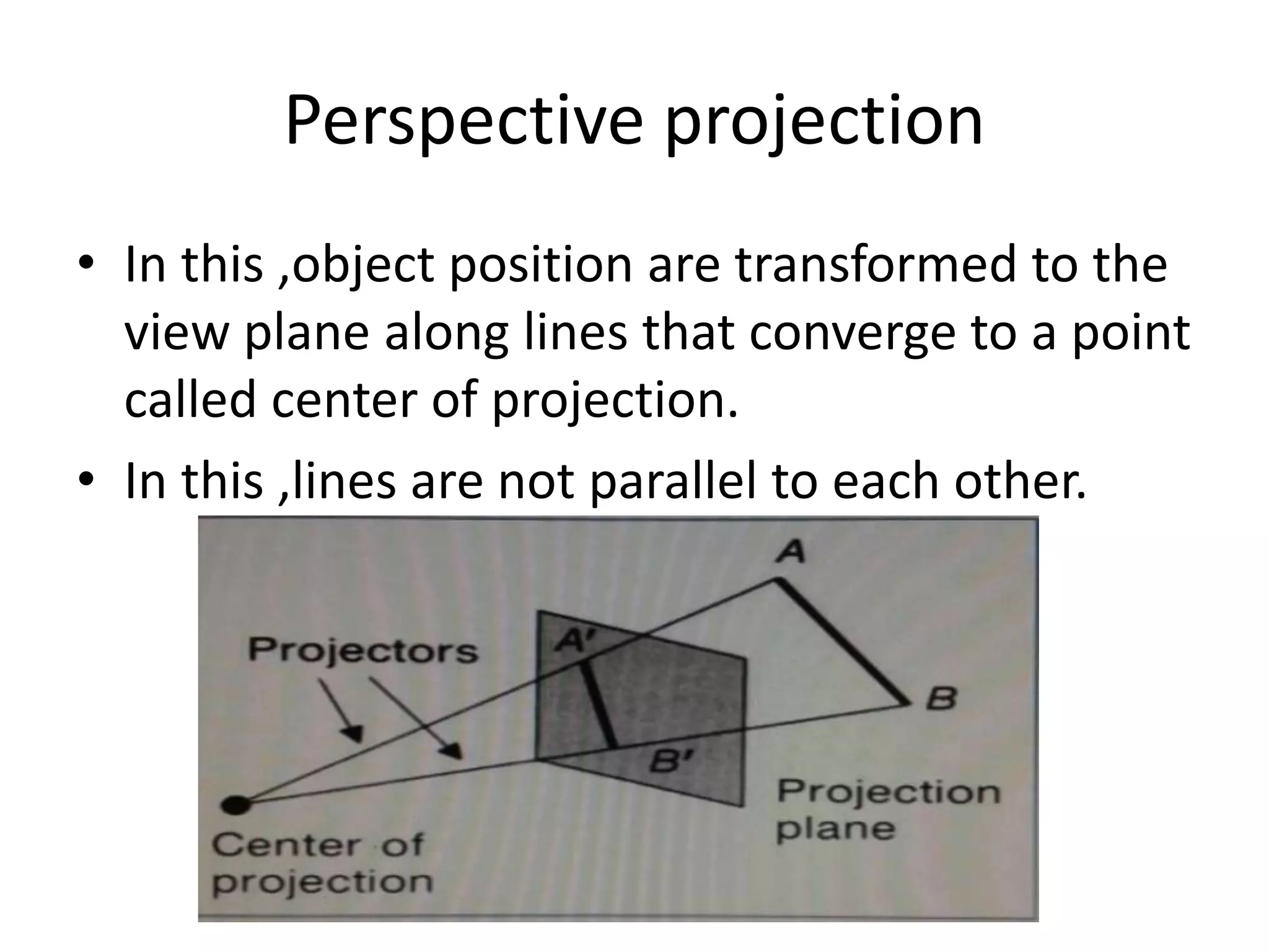 COMPUTER GRAPHICS-"Projection" | PPTX