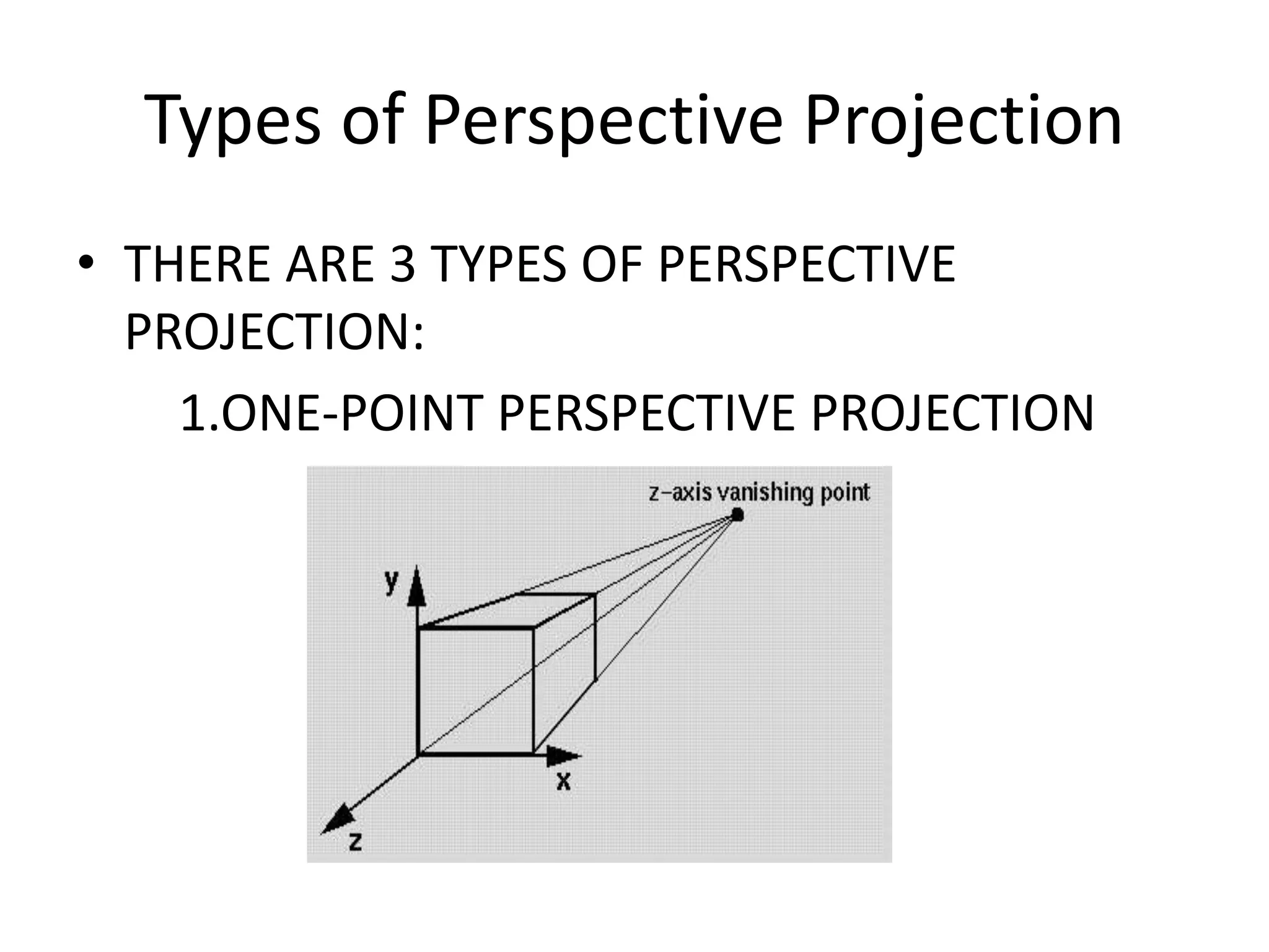 COMPUTER GRAPHICS-"Projection" | PPTX