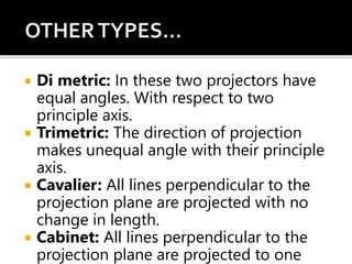 Projection.pptx | 3-D Graphics | Computer Software and Applications