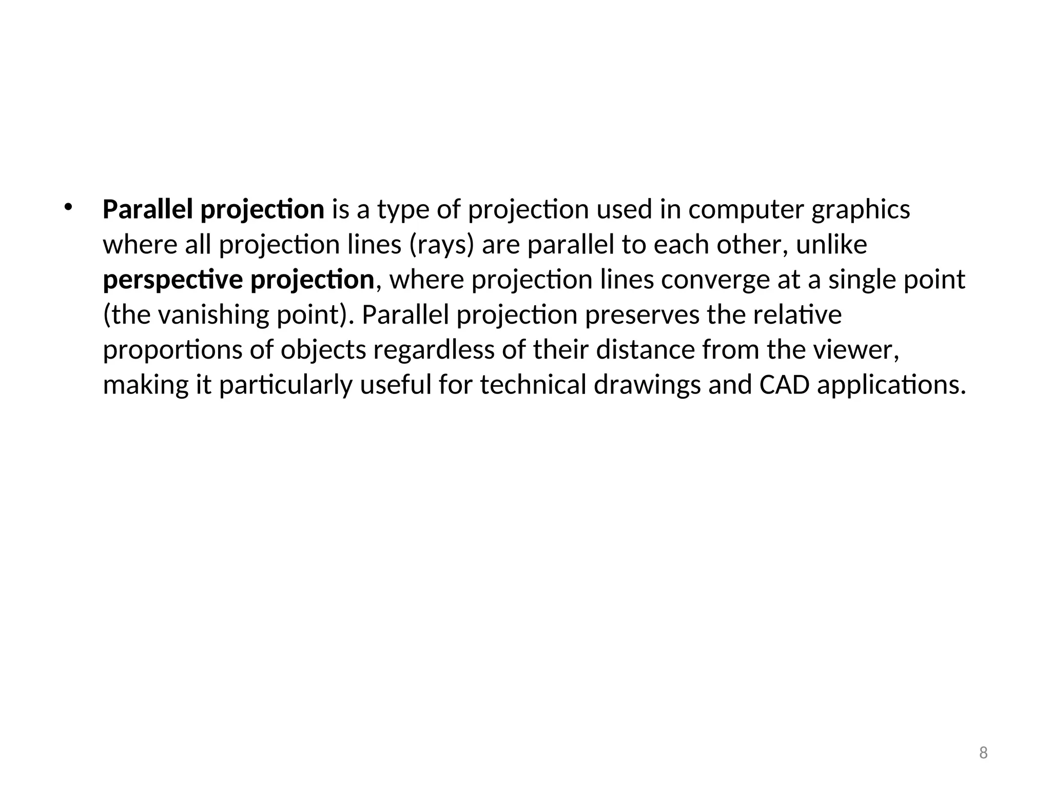 Projection In Computer Graphics Usppt