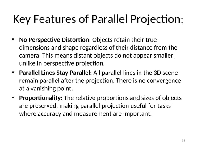 Projection In Computer Graphics Usppt