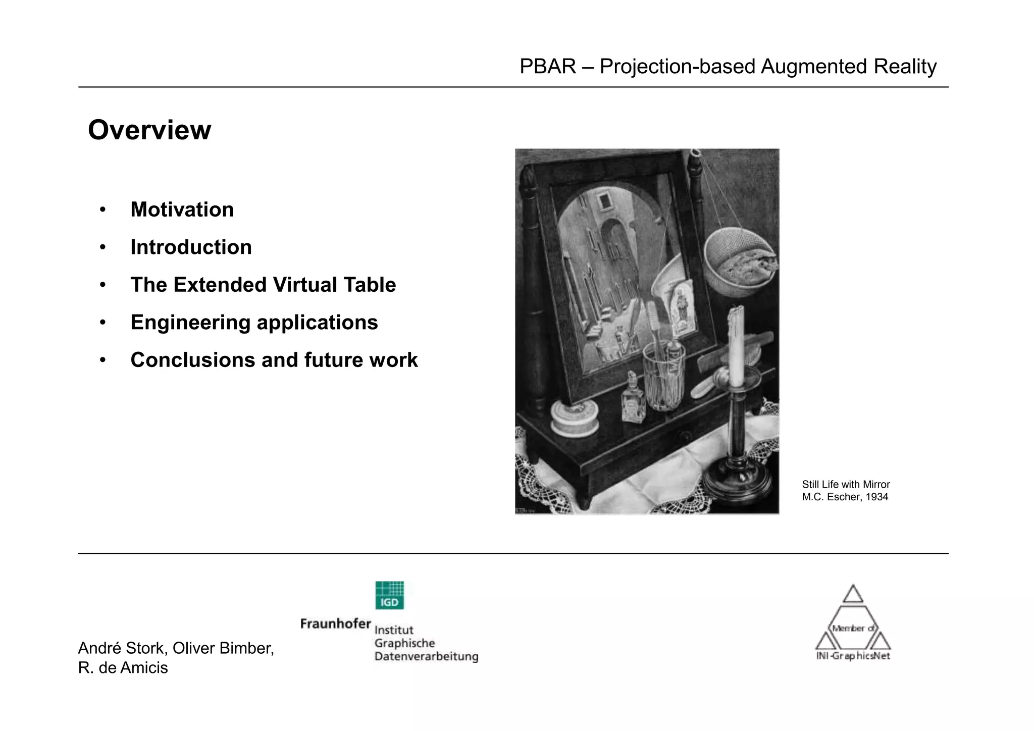 Projection based augmented reality | PPT