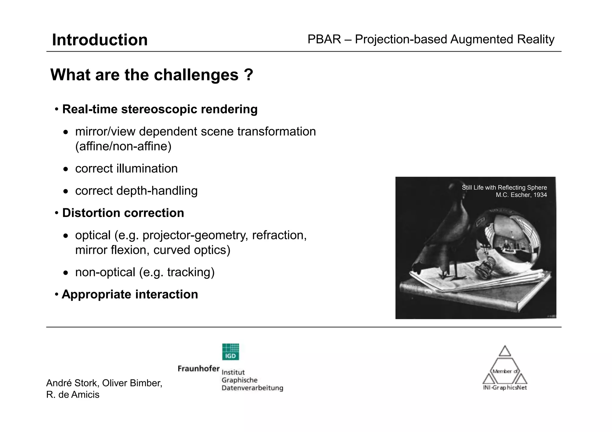 Projection based augmented reality | PPT