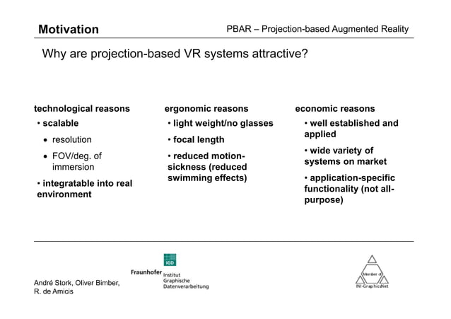 Projection based augmented reality | PPT