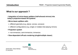 Projection based augmented reality | PPT