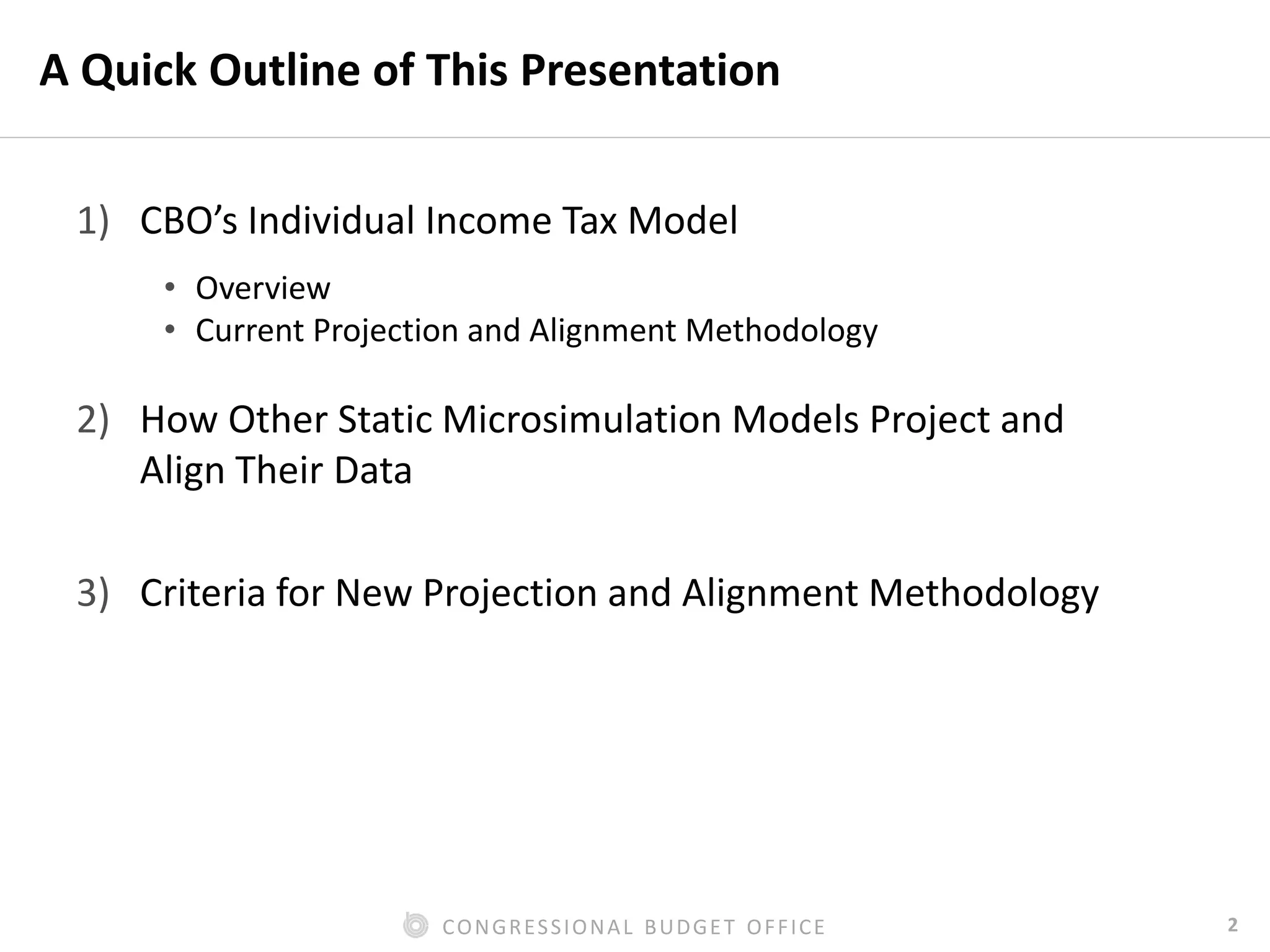 Projection And Alignment Methods For Static Microsimulation Models Ppt 4814
