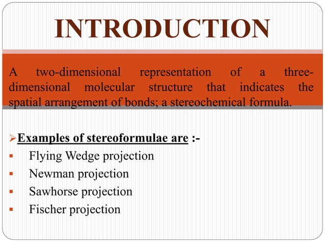 Projection formulae | PPTX | Chemistry | Science