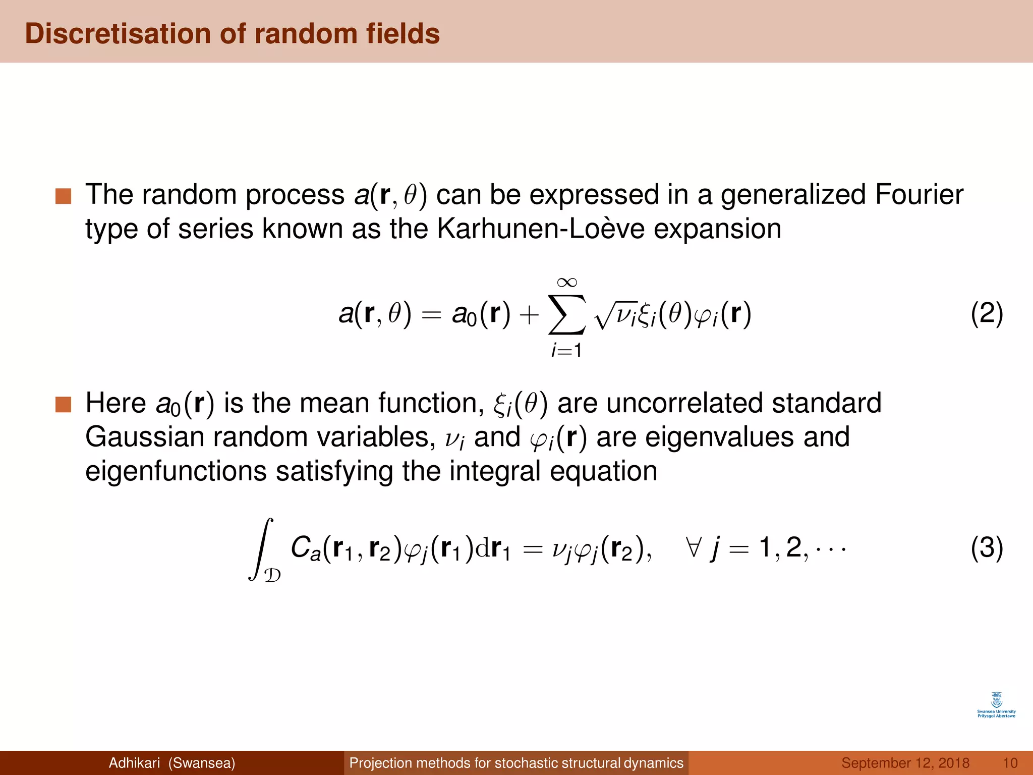 Projection Methods For Stochastic Structural Dynamics Ppt