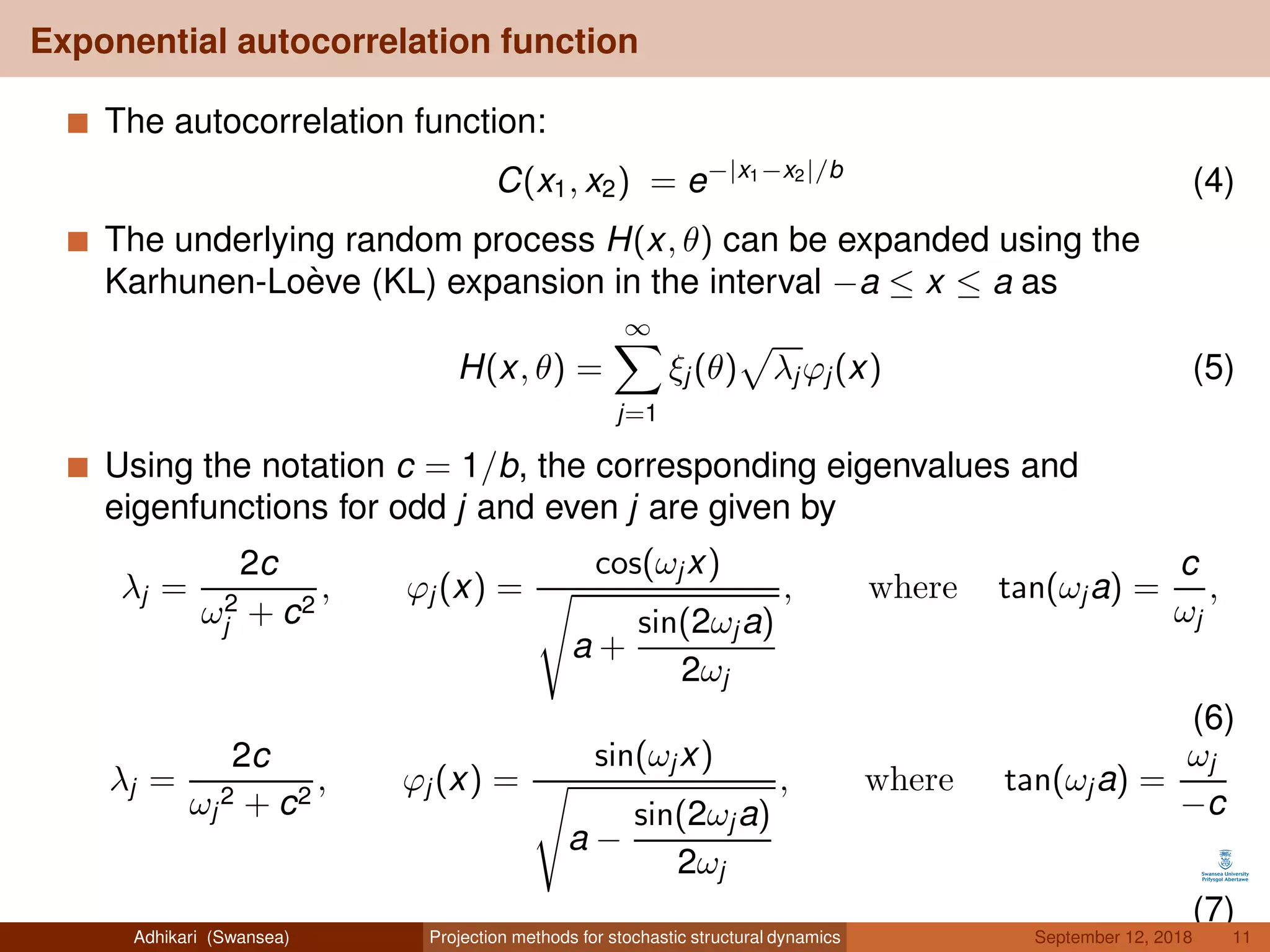 Projection Methods For Stochastic Structural Dynamics Ppt