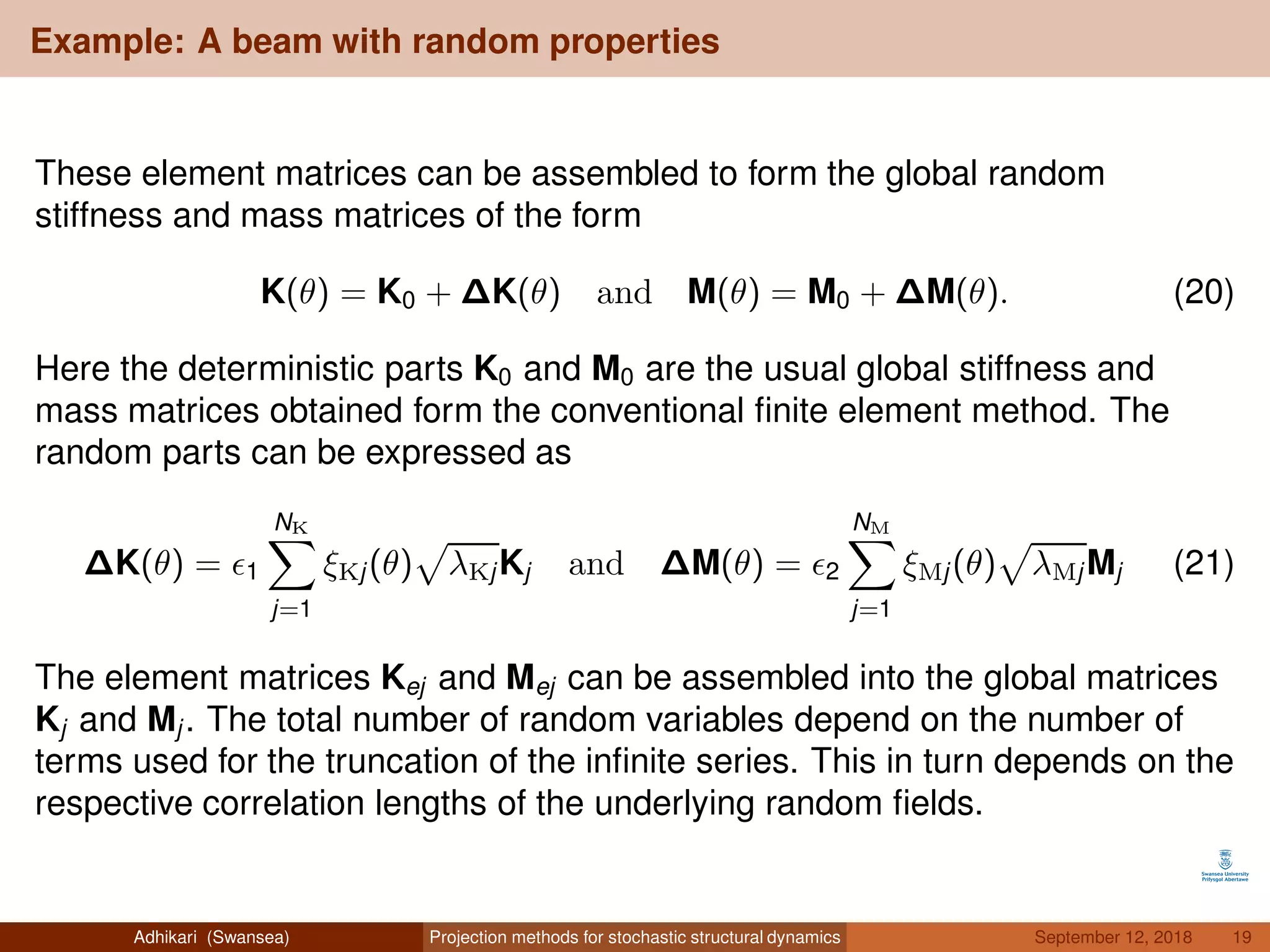 Projection Methods For Stochastic Structural Dynamics Ppt