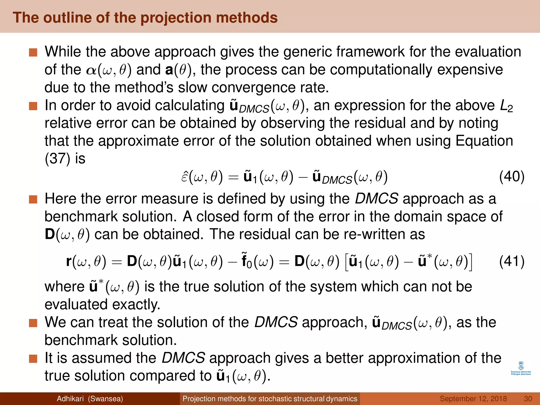 Projection Methods For Stochastic Structural Dynamics Pdf Physics