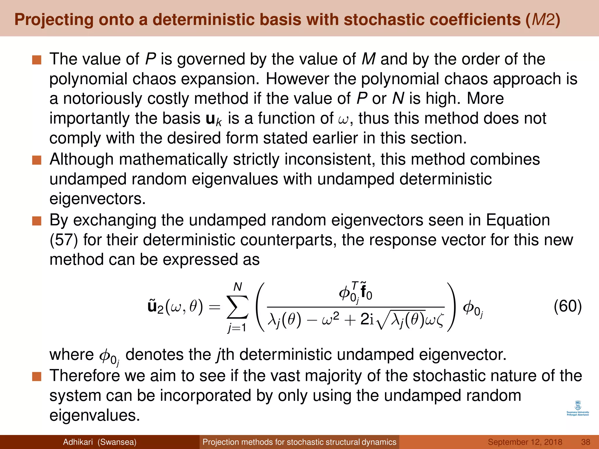 Projection Methods For Stochastic Structural Dynamics Ppt