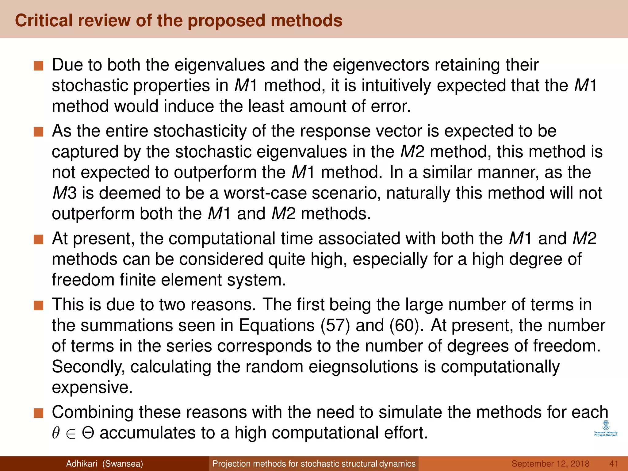 Projection Methods For Stochastic Structural Dynamics Ppt