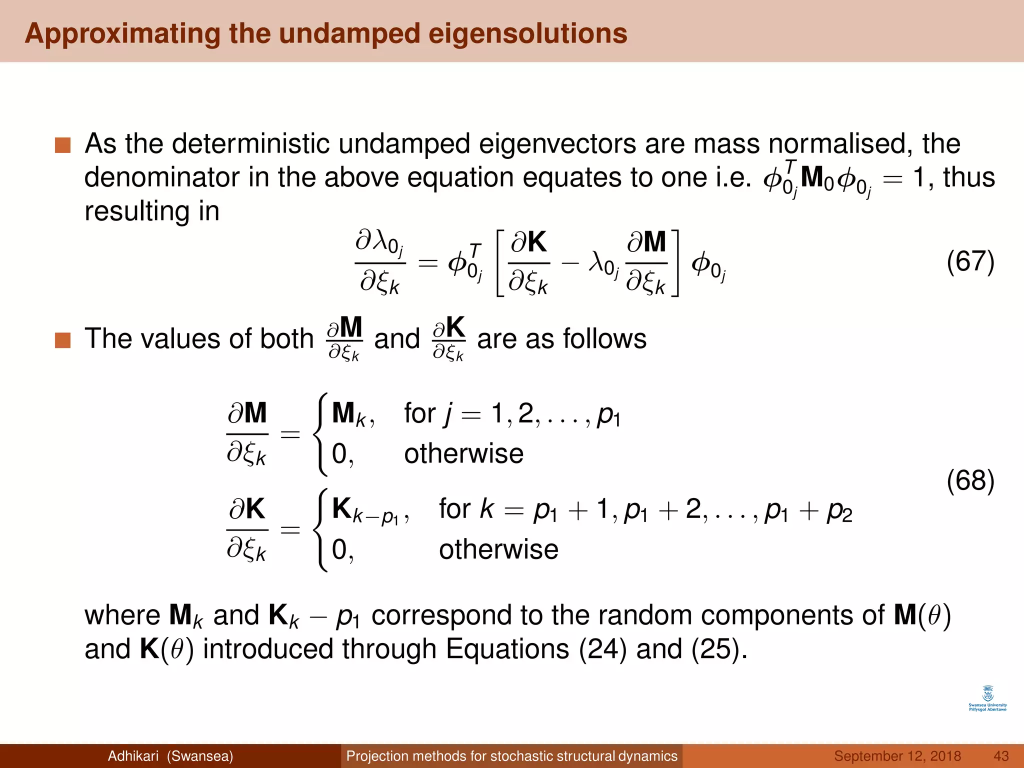 Projection Methods For Stochastic Structural Dynamics Pdf Physics