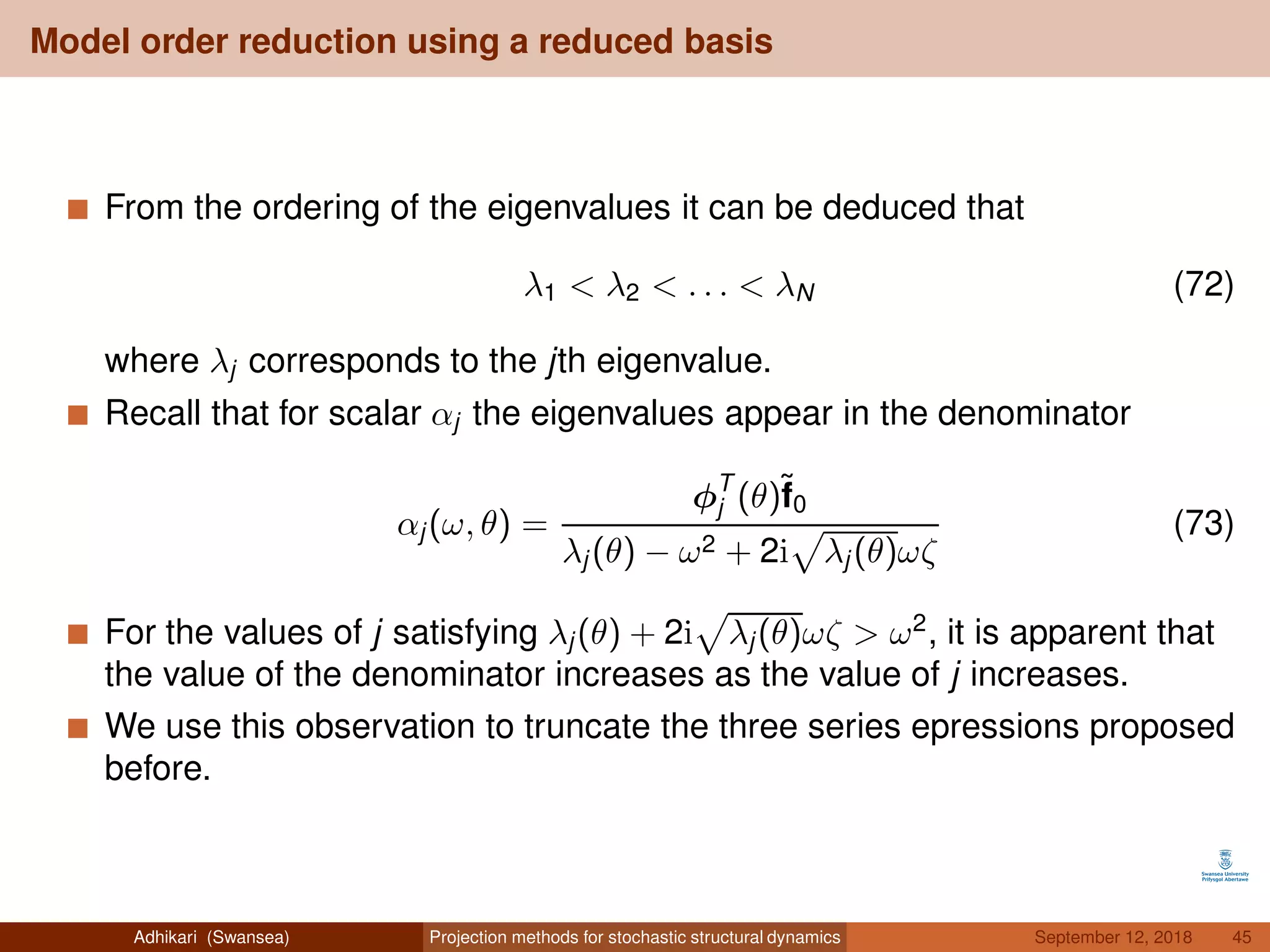 Projection Methods For Stochastic Structural Dynamics Ppt