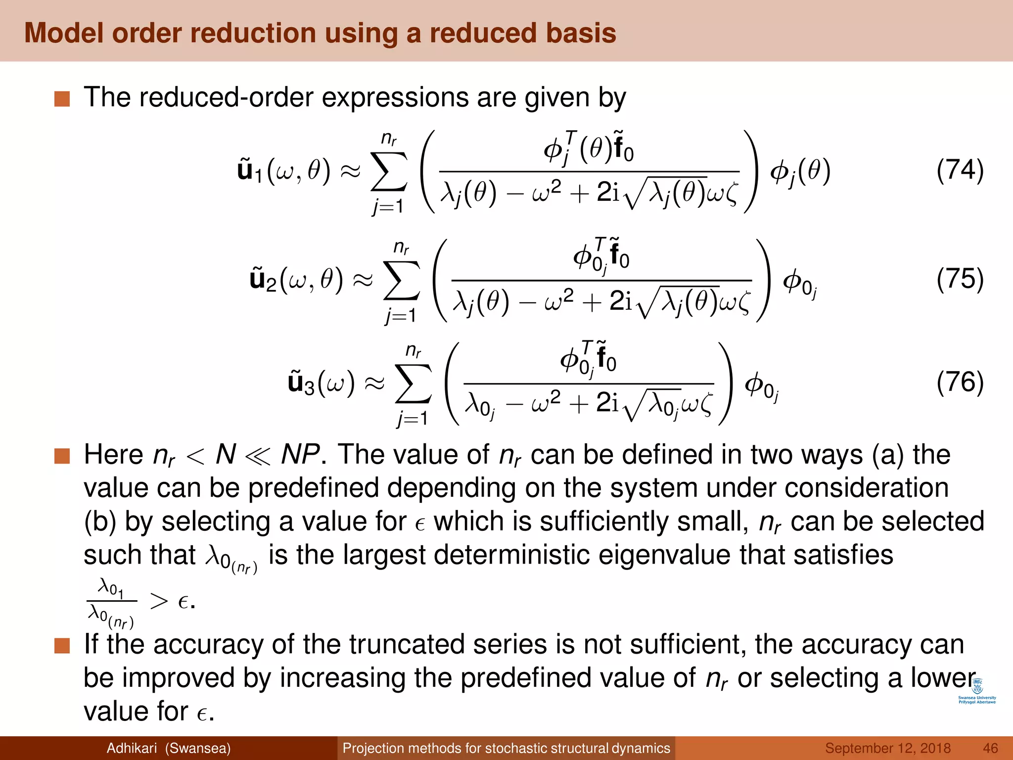 Projection Methods For Stochastic Structural Dynamics Pdf Physics