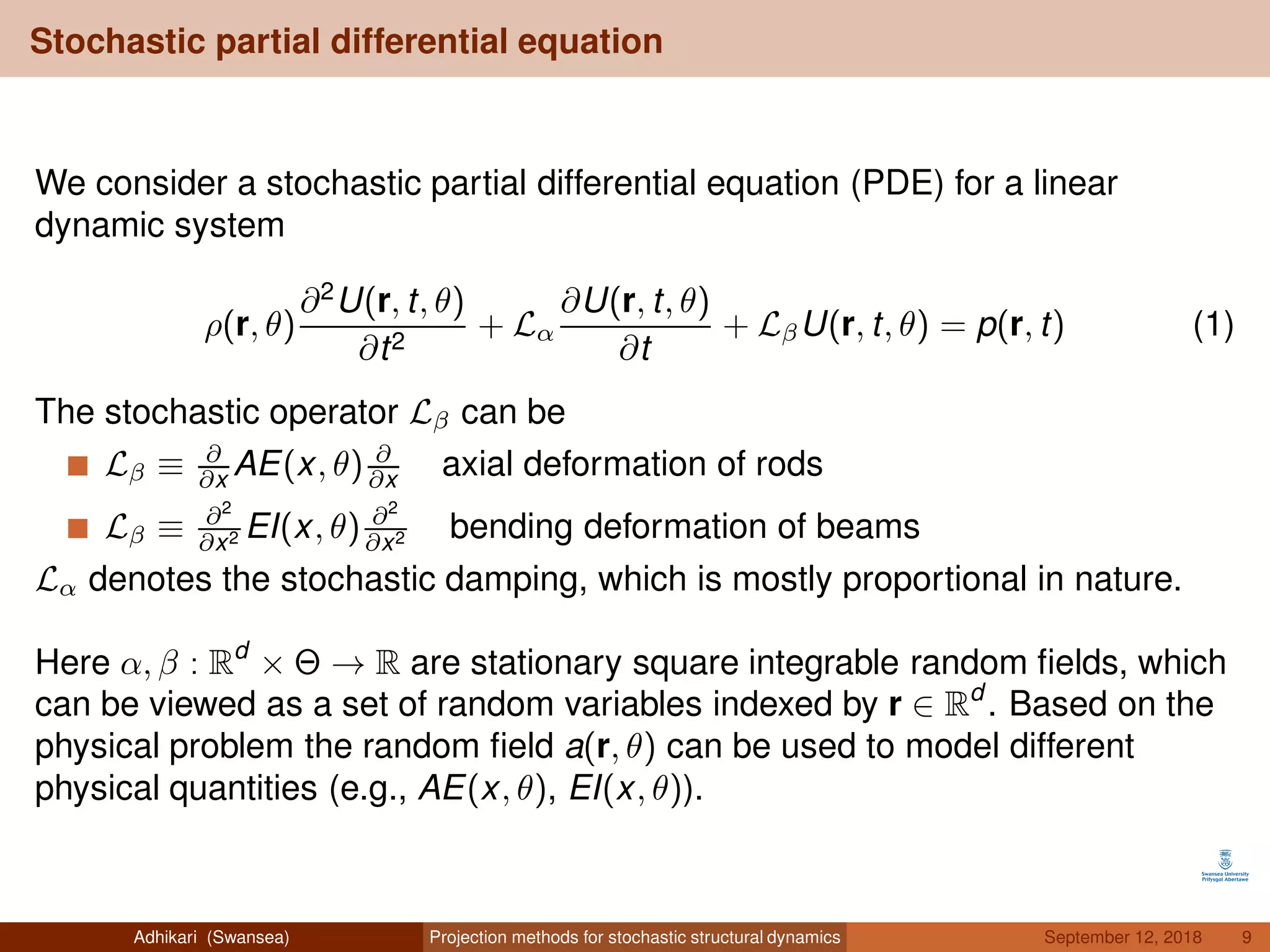 Projection methods for stochastic structural dynamics | PDF | Physics | Science