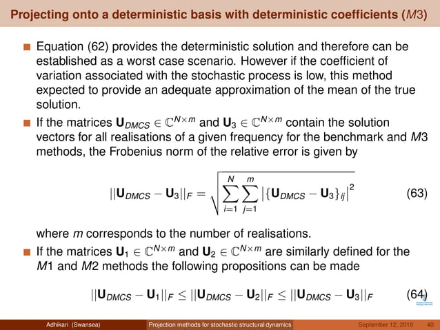 Projection methods for stochastic structural dynamics | PDF | Physics | Science