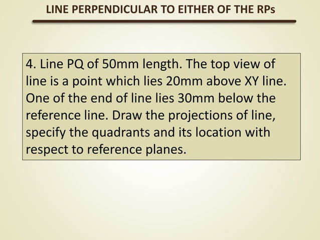 Projection of Line | PPTX | Physics | Science