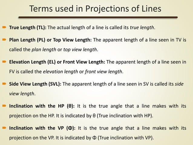 Projection of Line | PPTX | Physics | Science