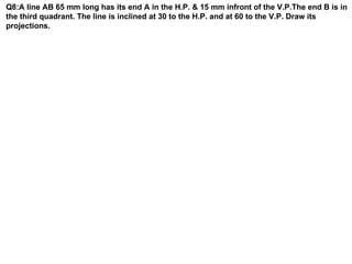 Projection of lines(new) | PPT