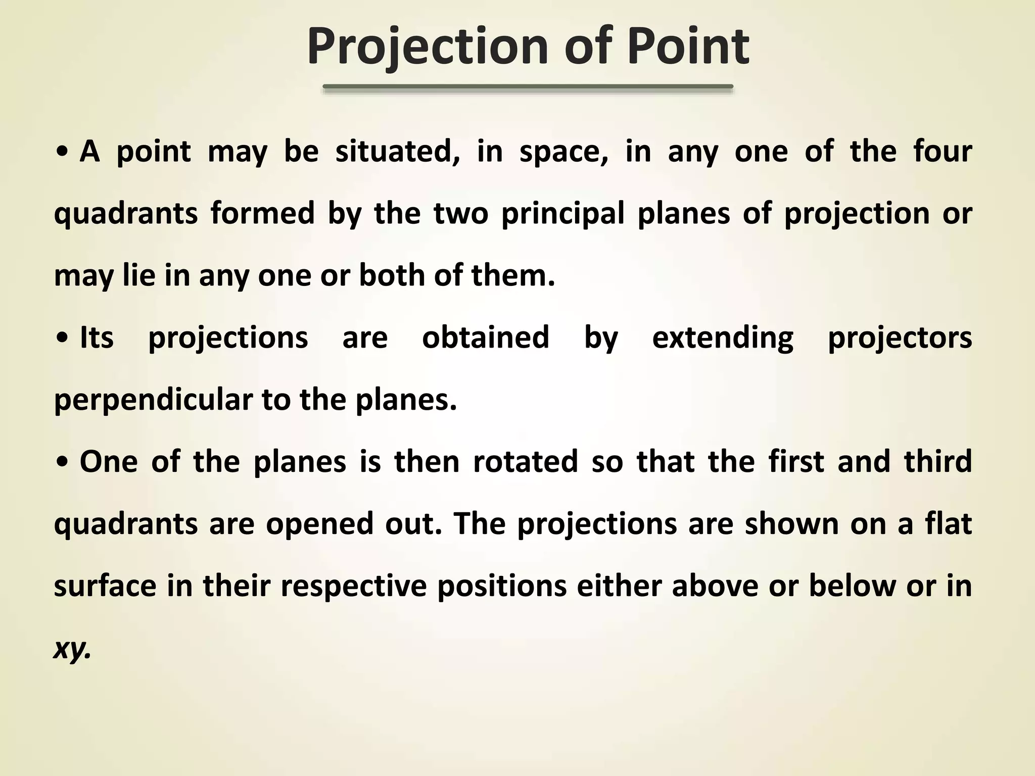 Projection of points | PPTX