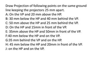 Projection of points | PPTX