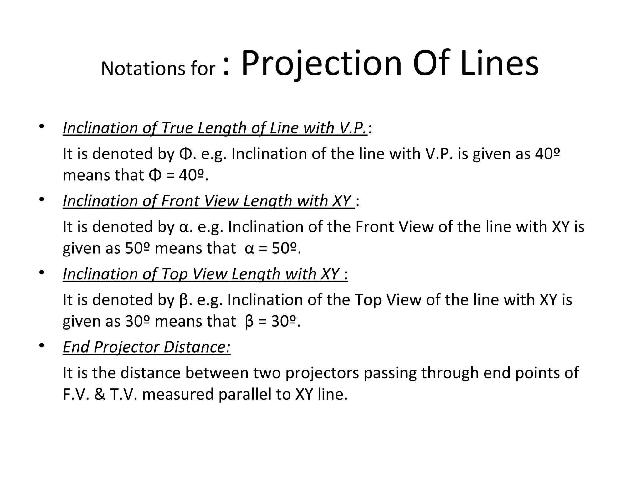 Engineering Graphics - Projection of points and lines | PPT