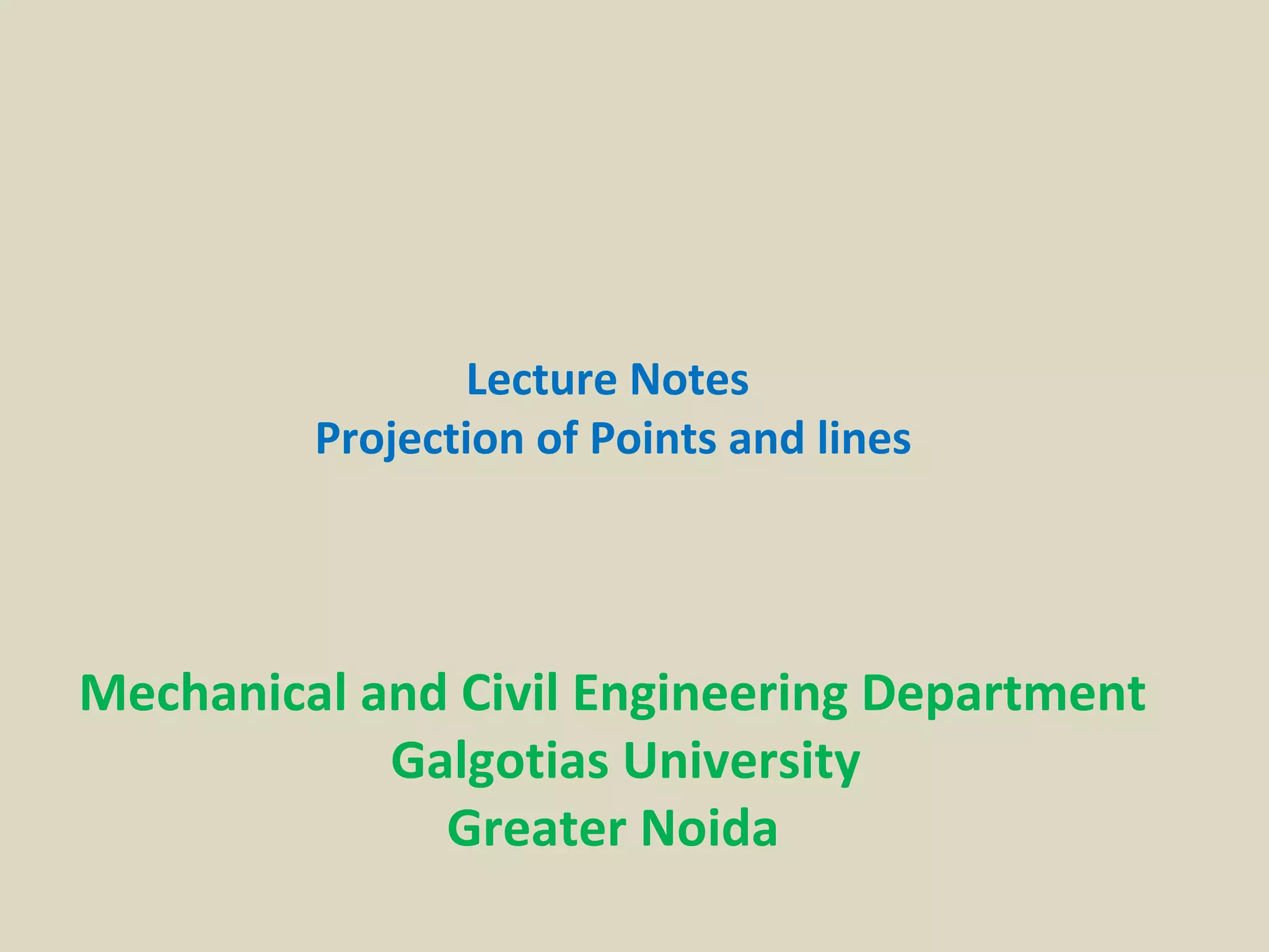Projectionofpointsandlines (1) | PPT