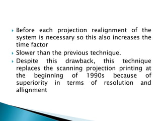 Projection photolithography | PDF