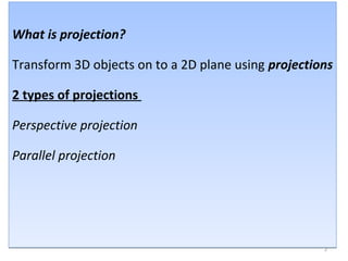 Projection ppt | PPT
