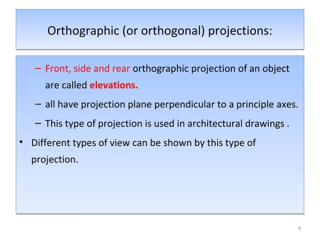 Projection ppt