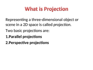 Types of Projections in ENGINEERING GRAPHICS | PPT