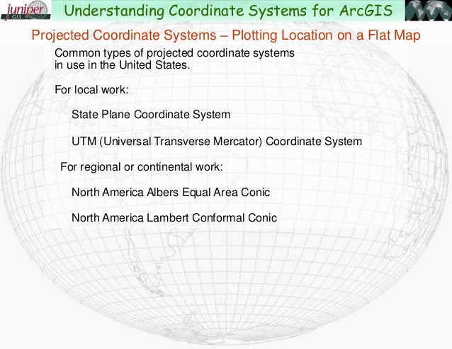 Understanding Coordinate Systems And Projections For Arcgis