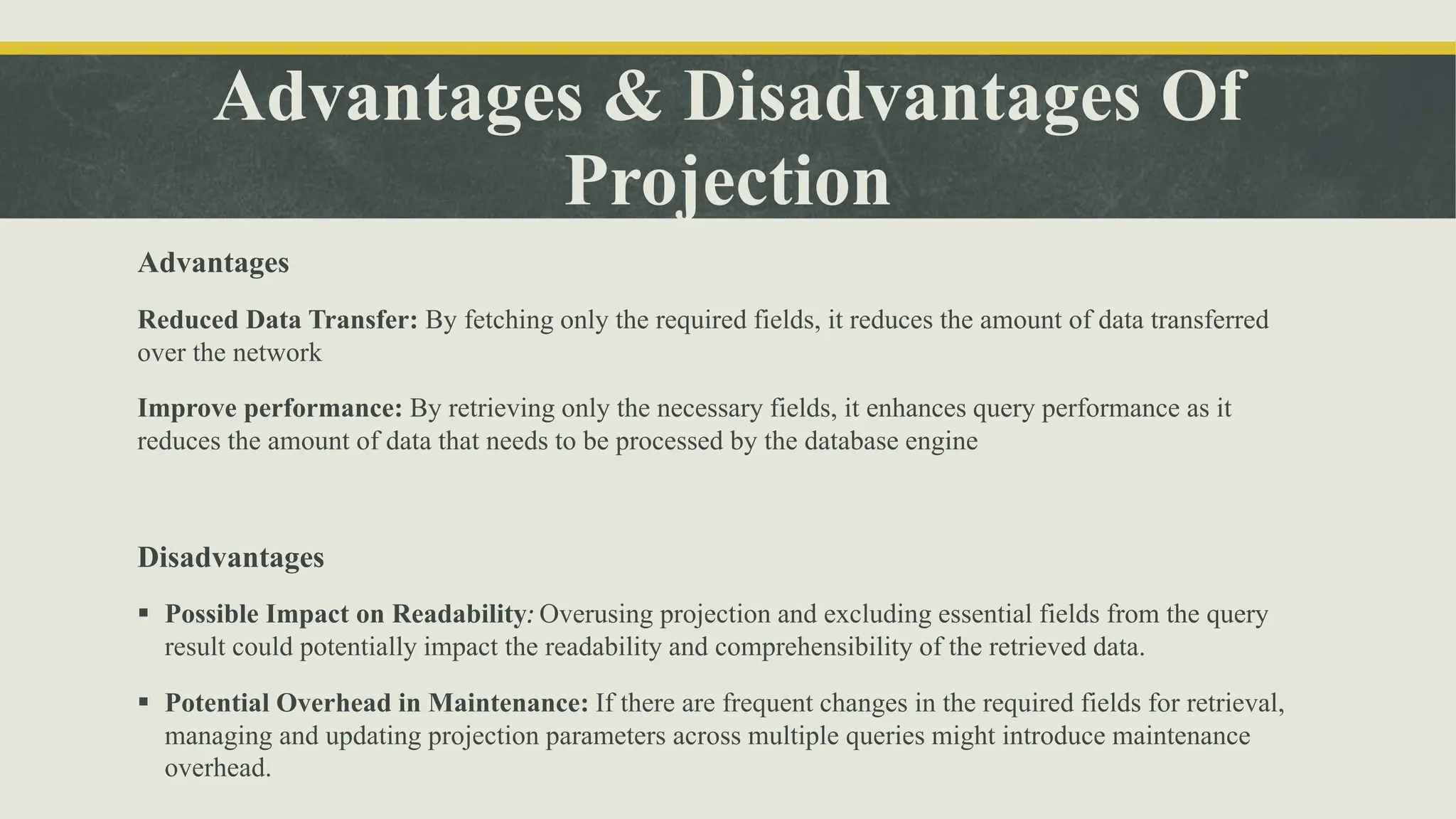 Projections Nosql In Mongodb And Collectionspptx