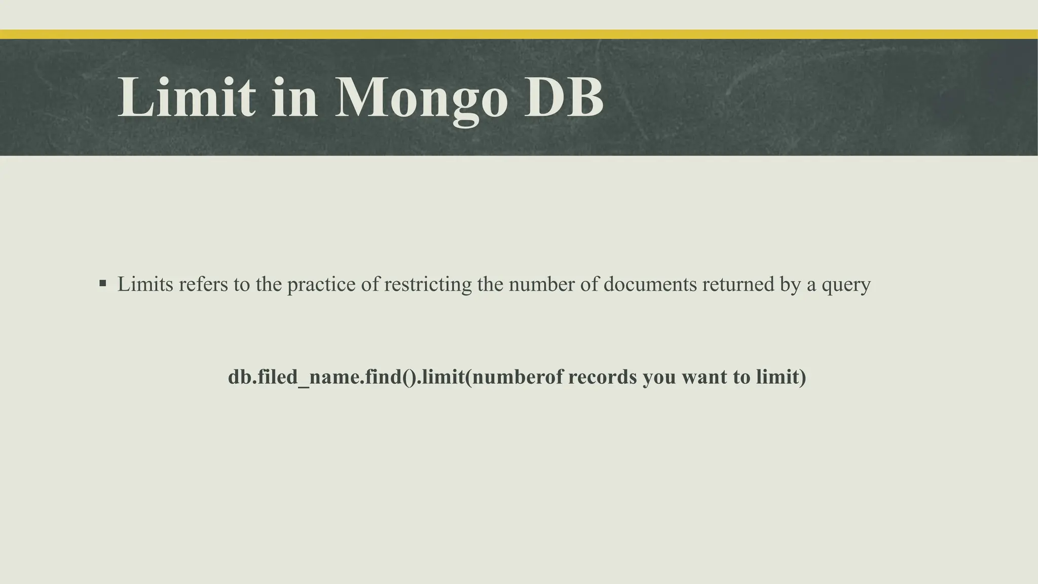 Projections Nosql in Mongodb and collections.pptx