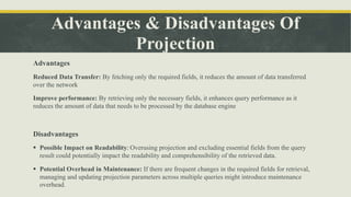 Projections Nosql in Mongodb and collections.pptx