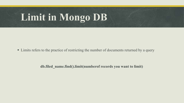 Projections Nosql in Mongodb and collections.pptx