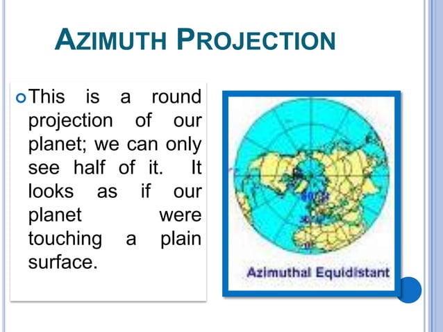 Projections of earth | PPT