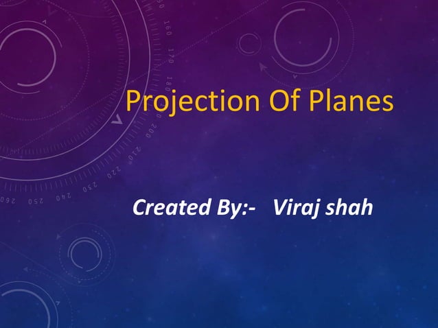 Projections of planes ppt | PPTX | Geography | Science