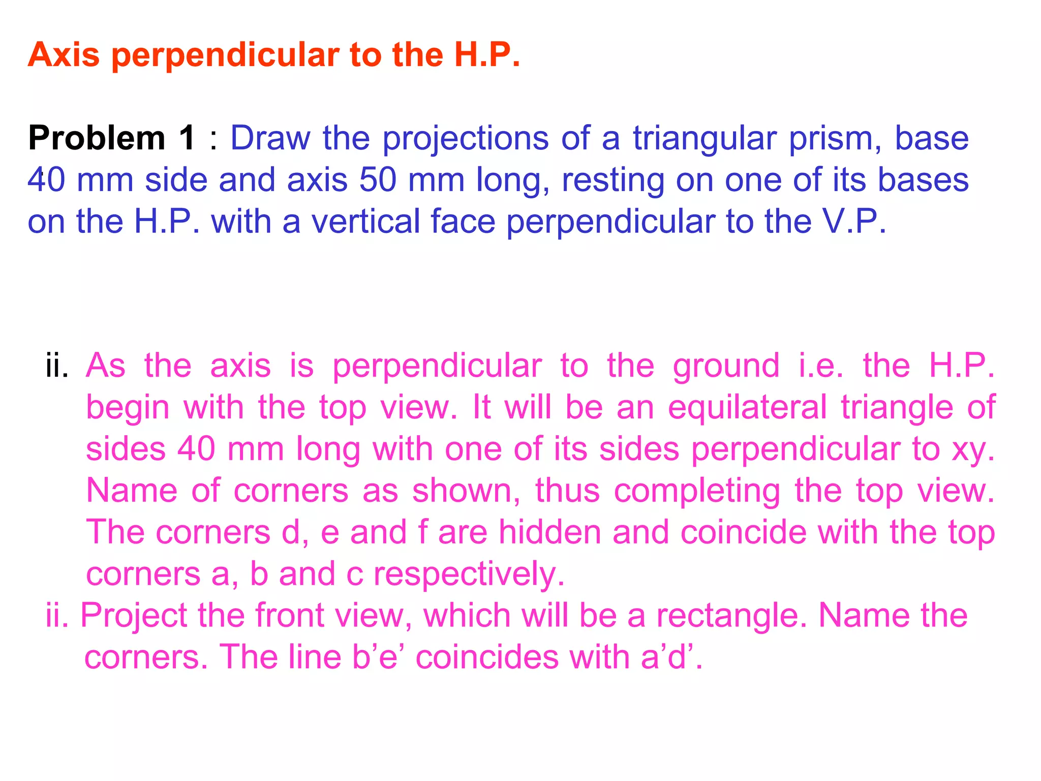 Projections of solids | PPT
