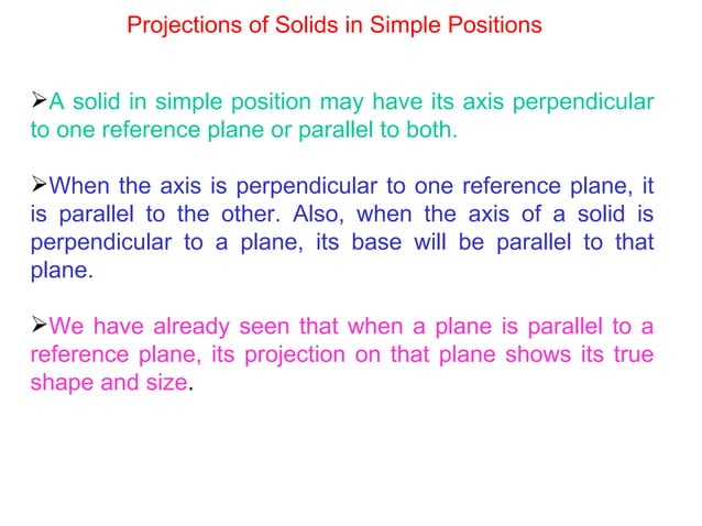 Projections of solids | PPT