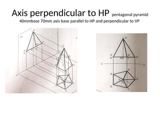 Projections Of Solids.ppt. Engineering graphics CAEG | PPT