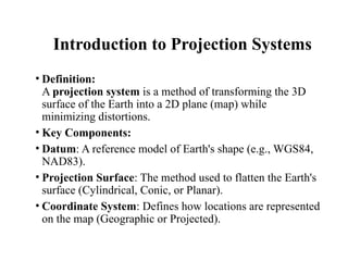 PROJECTION SYSTEM & GEOREFERNCING_Geospatial Mission.pptx