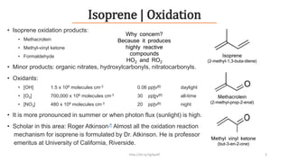 Gasphase Oxidation Products of Isoprene | PDF